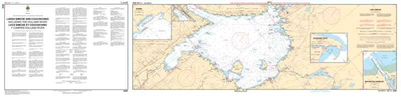 Explore Lakes Simcoe and Couchiching with the 2028 Nautical Chart set ...