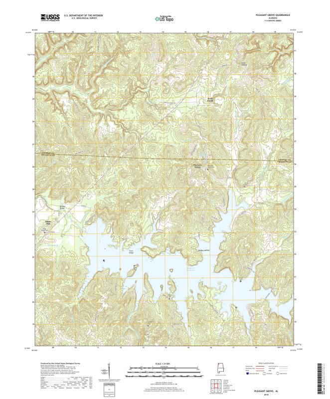 Pleasant Grove Alabama - 24k Topo Map