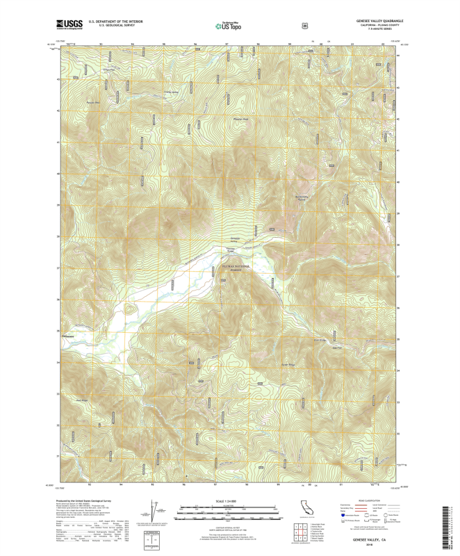 Genesee Valley California - 24k Topo Map