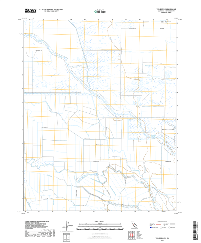 Turner Ranch California - 24k Topo Map