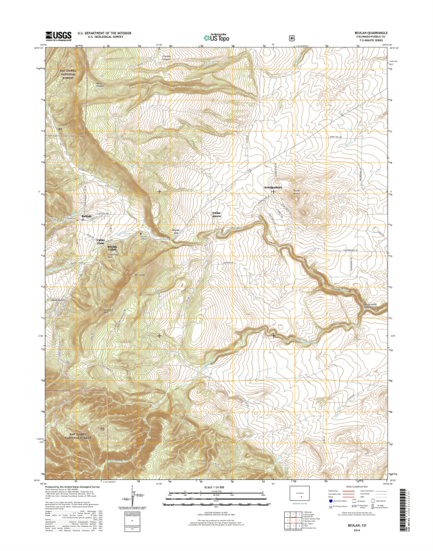 Beulah Colorado - 24k Topo Map