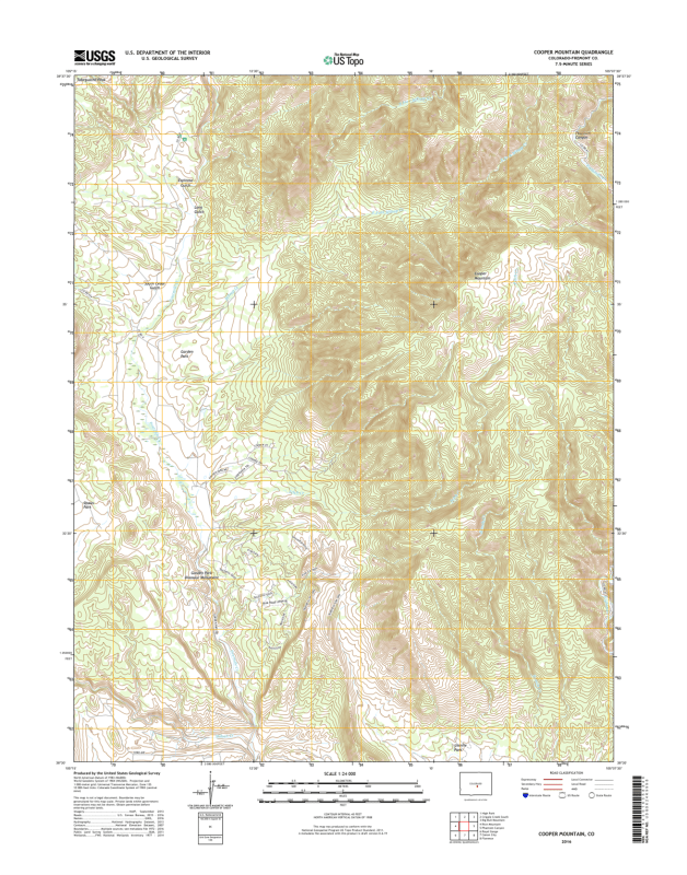 Cooper Mountain Colorado - 24k Topo Map