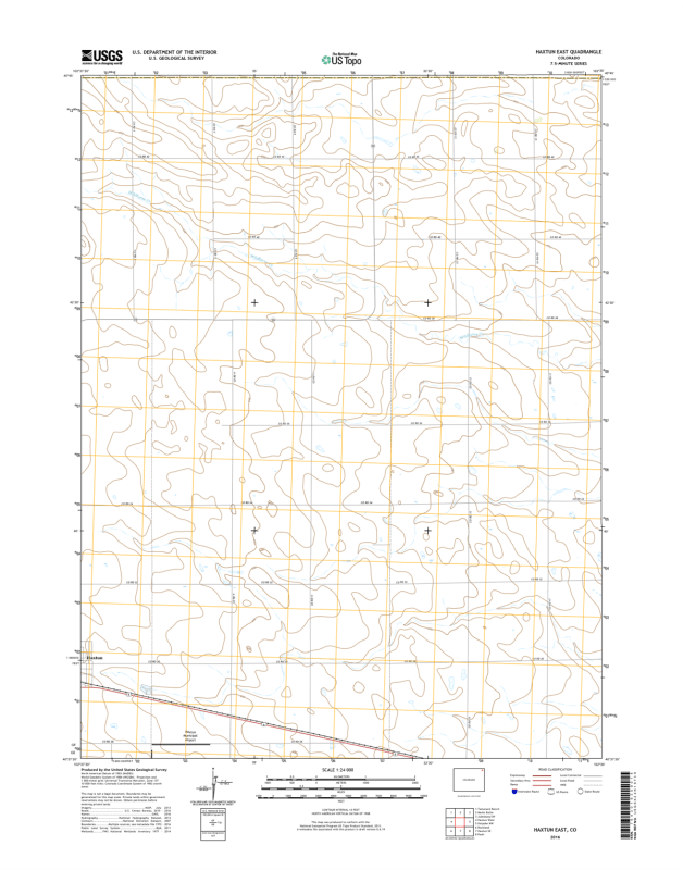 Haxtun East Colorado - 24k Topo Map