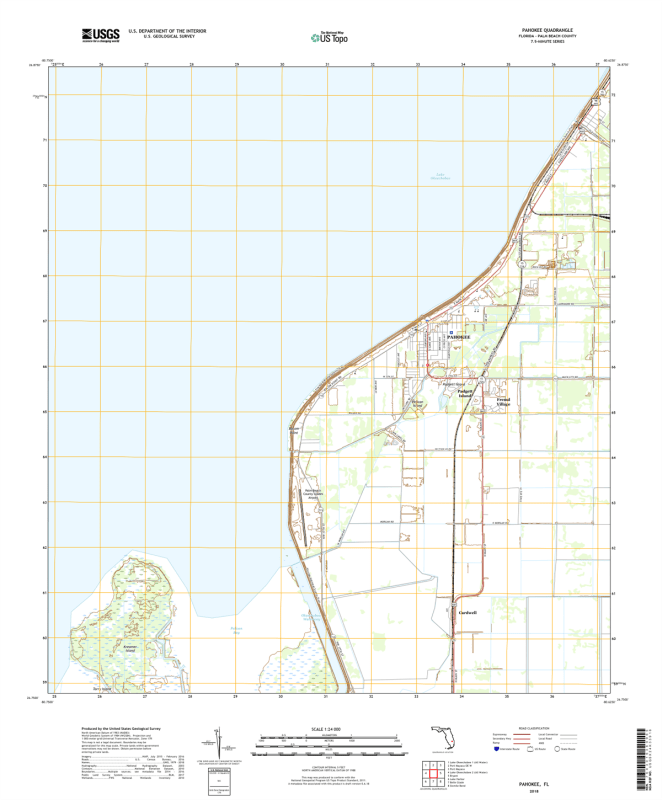 Pahokee Florida - 24k Topo Map