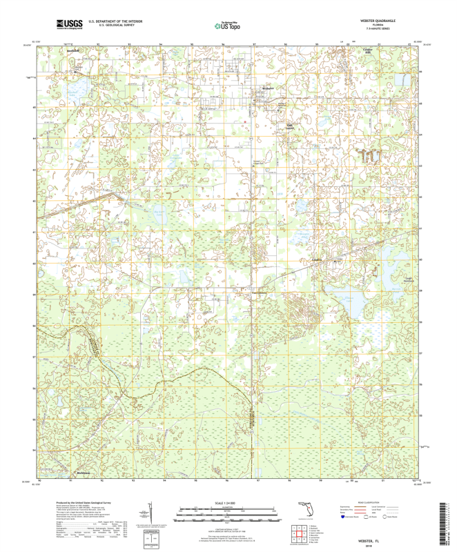 Webster Florida - 24k Topo Map