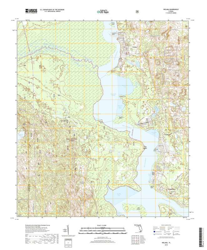 Welaka Florida - 24k Topo Map