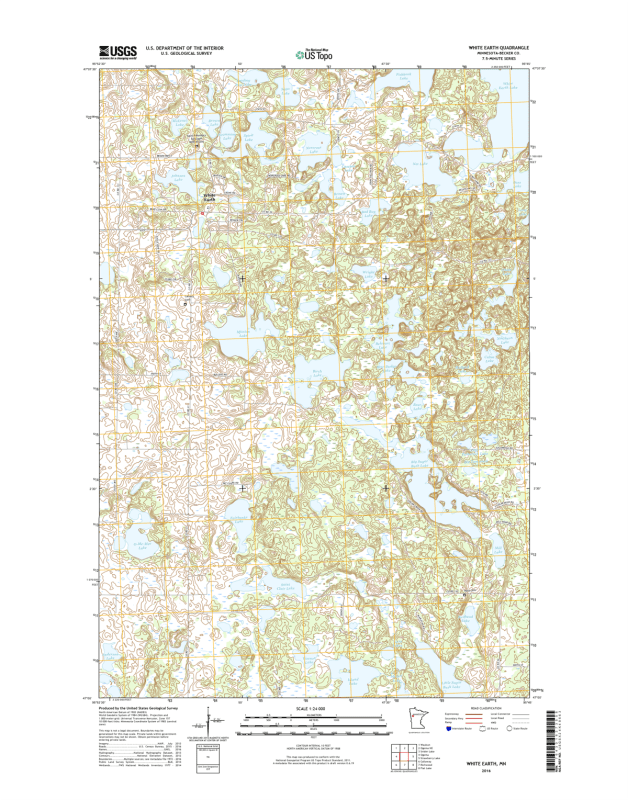 White Earth Minnesota - 24k Topo Map