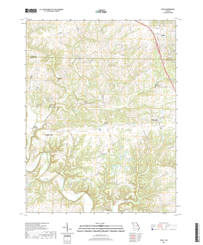 Eolia Missouri - 24k Topo Map