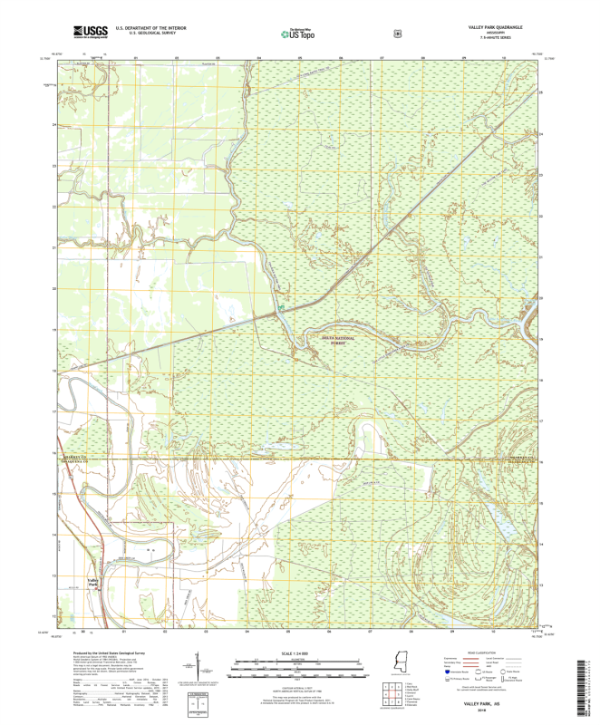 Valley Park Mississippi - 24k Topo Map