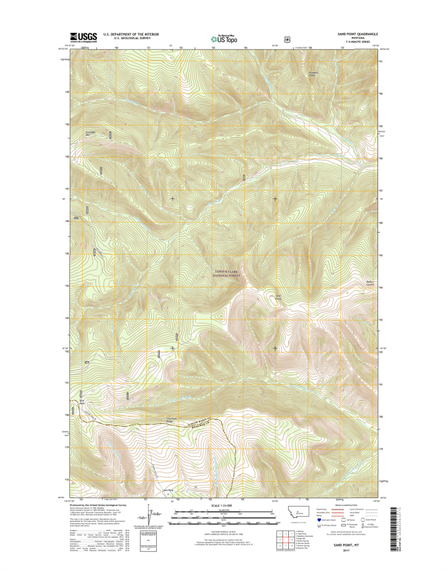 Sand Point Montana - 24k Topo Map
