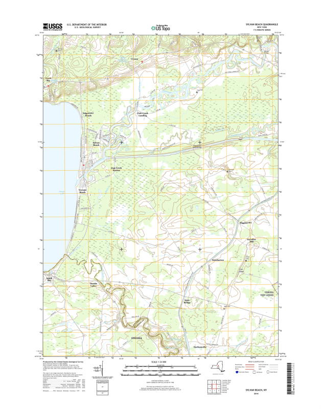 Sylvan Beach New York - 24k Topo Map