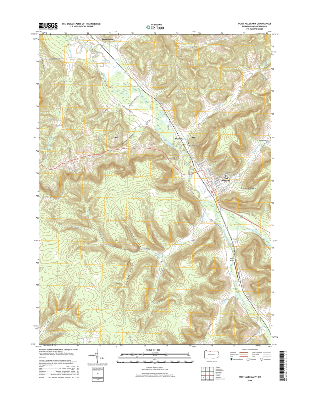 Port Allegany Pennsylvania - 24k Topo Map