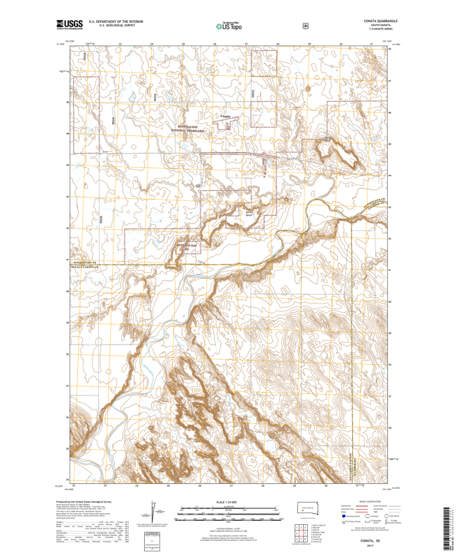 Conata South Dakota - 24k Topo Map