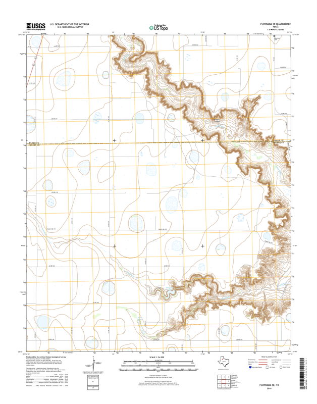 Floydada SE Texas - 24k Topo Map