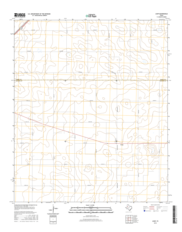 Loop Texas - 24k Topo Map