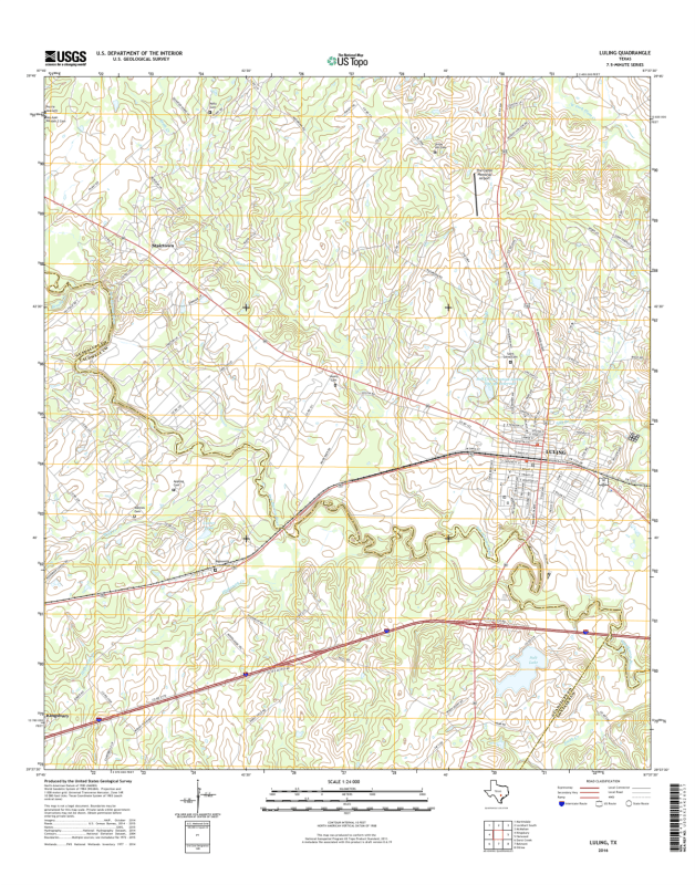 Luling Texas - 24k Topo Map