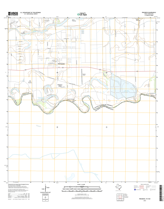 Progreso Texas - 24k Topo Map