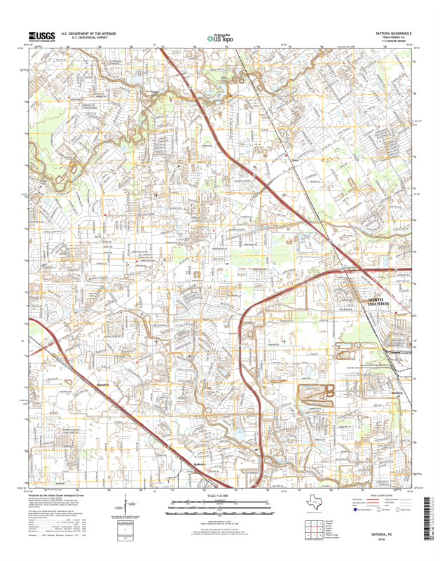Satsuma Texas - 24k Topo Map