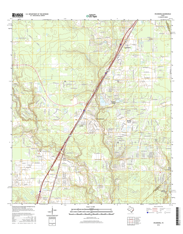 Splendora Texas - 24k Topo Map
