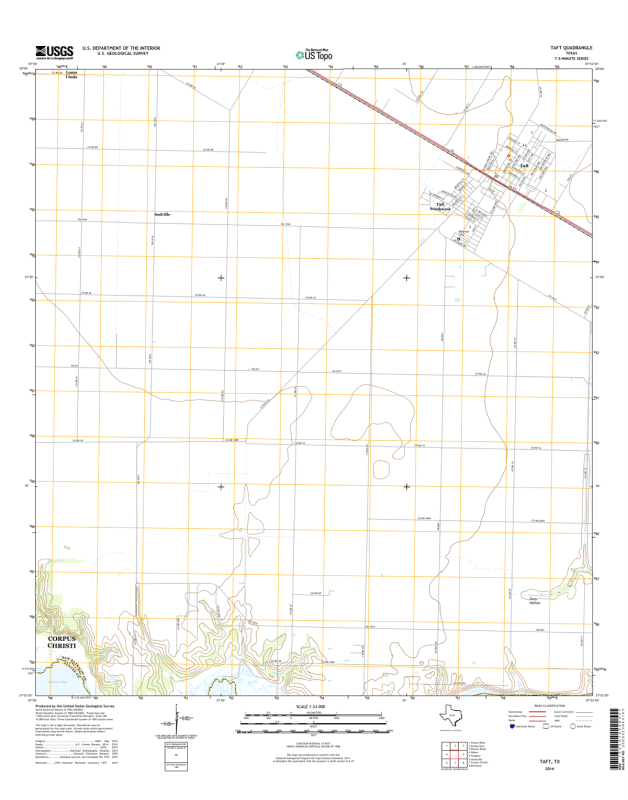 Taft Texas - 24k Topo Map