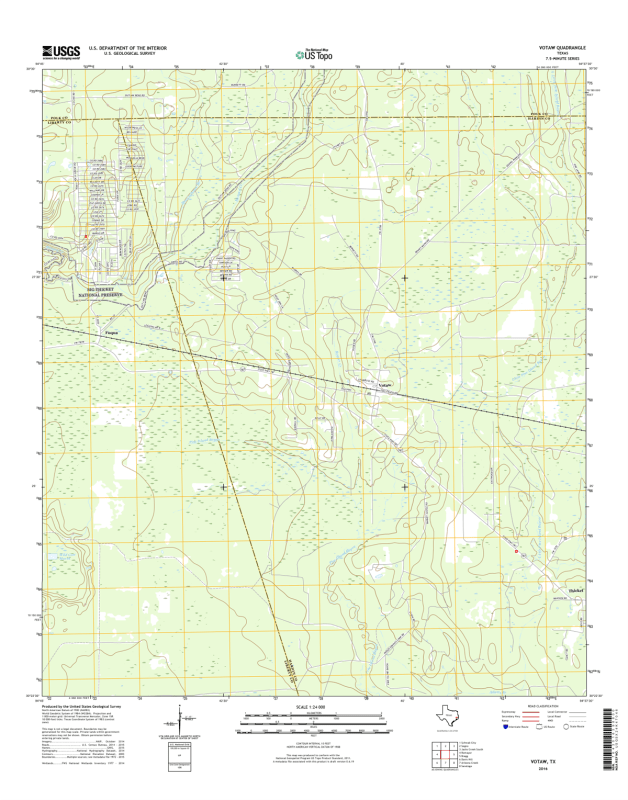 Votaw Texas - 24k Topo Map