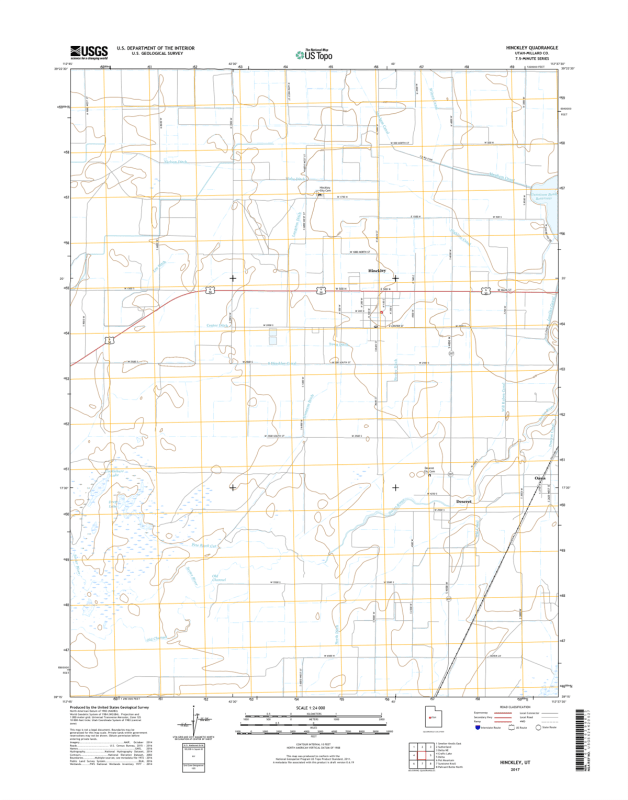 Hinckley Utah - 24k Topo Map