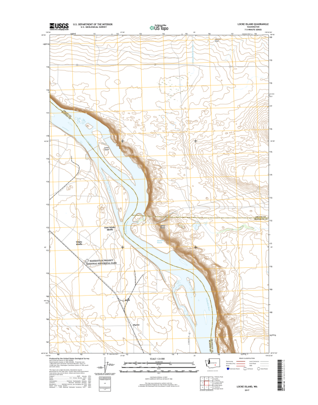 Locke Island Washington - 24k Topo Map