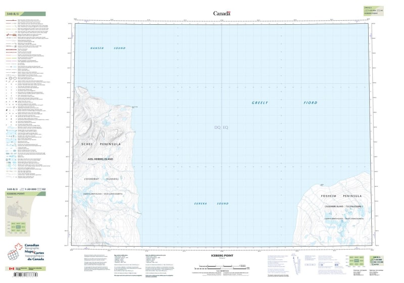 340B05 - ICEBERG POINT - Topographic Map
