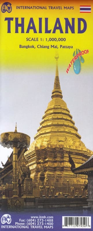 This waterproof detailed Thailand Road Map is essential for your ...