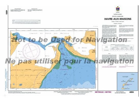 4955 - Havre-aux-Maisons Nautical Chart. Canadian Hydrographic Service ...