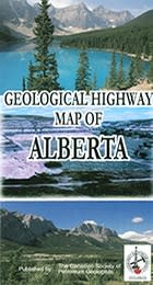 Alberta Geological Highway Road Map. A surface geology map showing ...