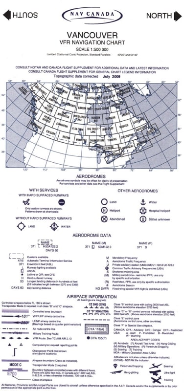 VNC 5004 Vancouver Navigation Chart. The VFR Navigation Chart (VNC) is ...