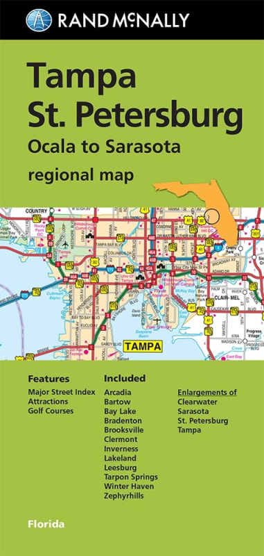 Tampa and St. Petersburg Regional Map