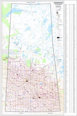 The essential Saskatchewan Provincial Base Map (1:1M scale). Features ...