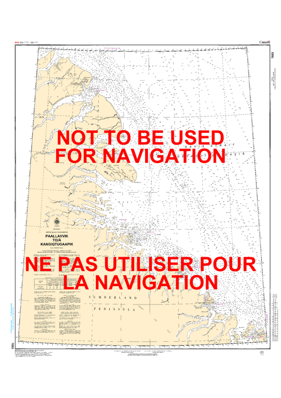 7053 - Padloping Island to Clyde Inlet Nautical Chart. Canadian ...