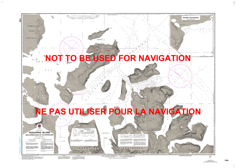 7180 - Padloping Island and Approaches Nautical Chart. Canadian ...