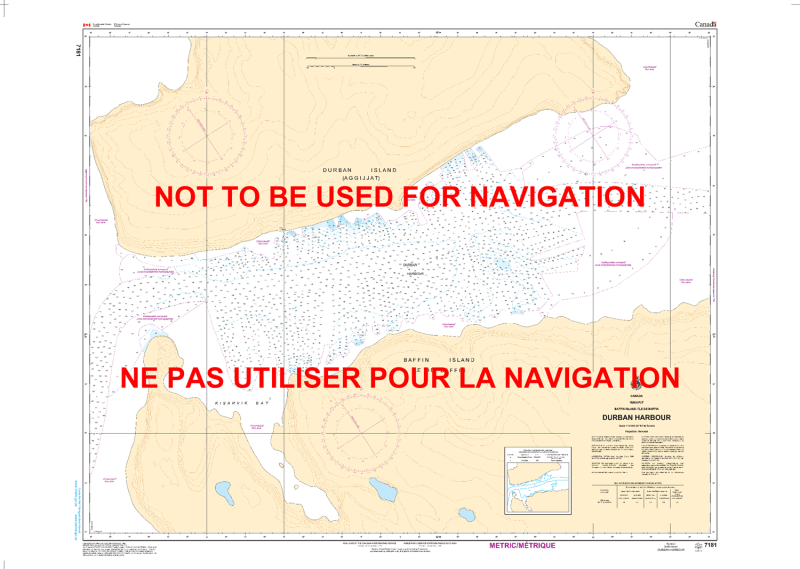 7181 - Durban Harbor Nautical Chart. Canadian Hydrographic Service (CHS ...