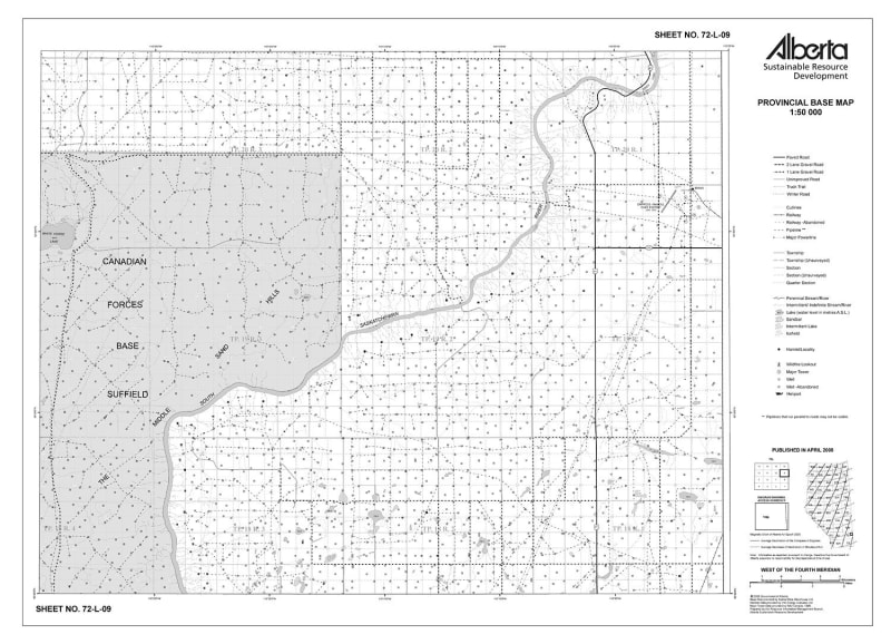 72L09R Alberta Resource Access Map