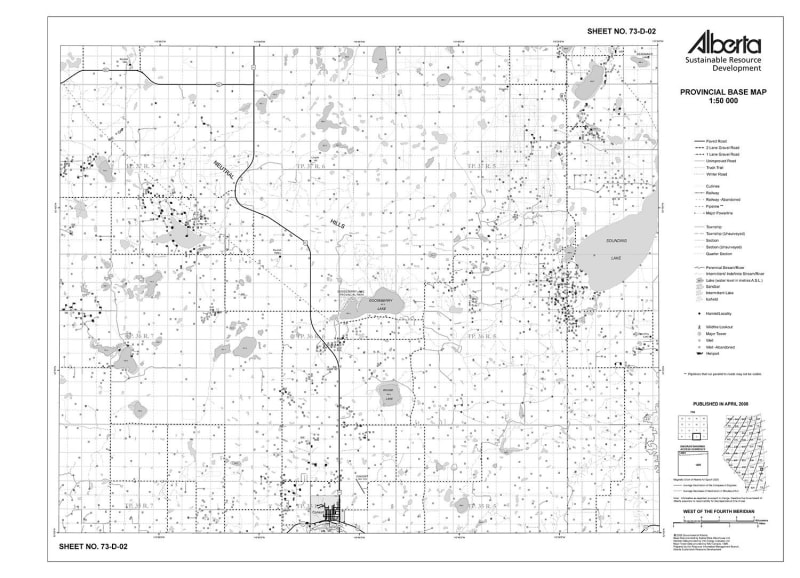 73D02R Alberta Resource Access Map