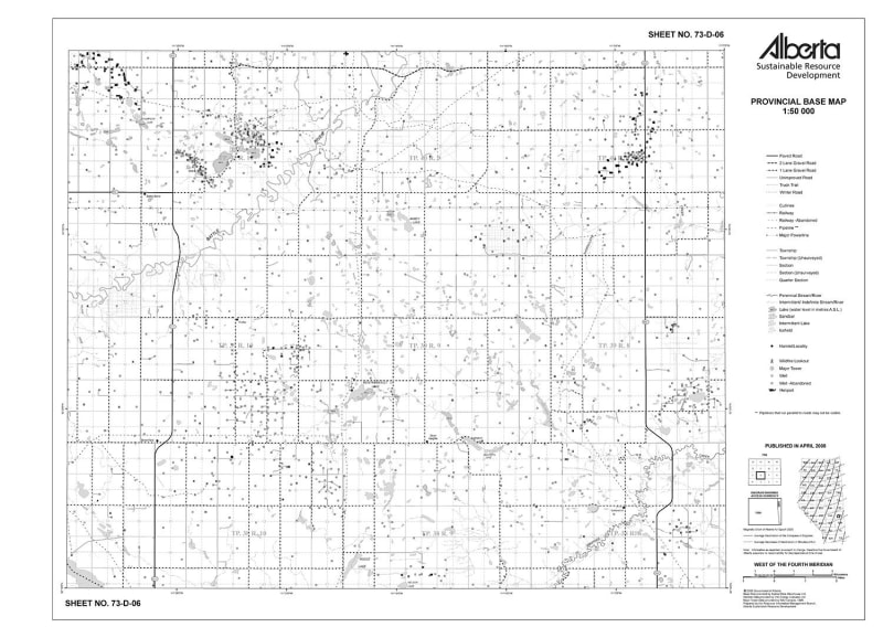 73D06R Alberta Resource Access Map