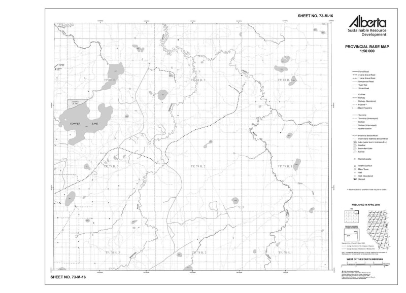 73M16R Alberta Resource Access Map