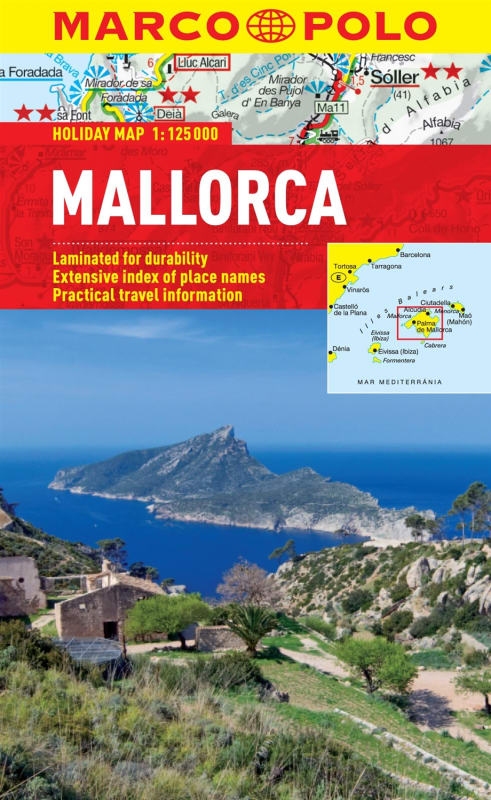 Mallorca Spain Pocket Travel Map. The Mallorca or Majorca Map is ideal ...