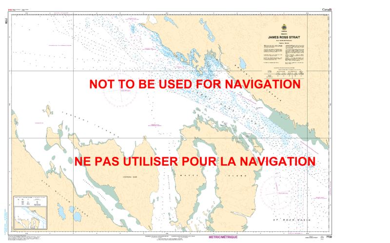 7739 - James Ross Straight Nautical Chart. Canadian Hydrographic ...