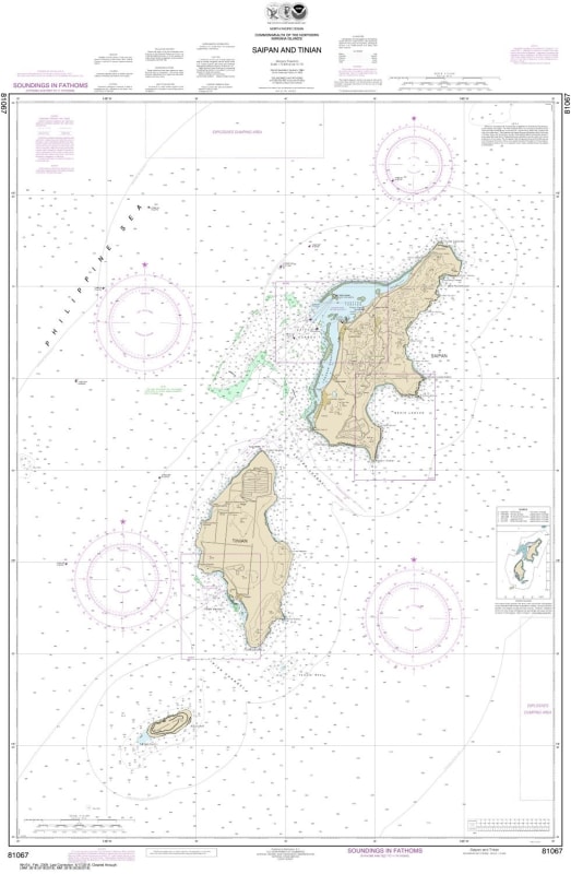 NOAA Chart 81067. Nautical Chart of the Commonwealth of the Northern ...