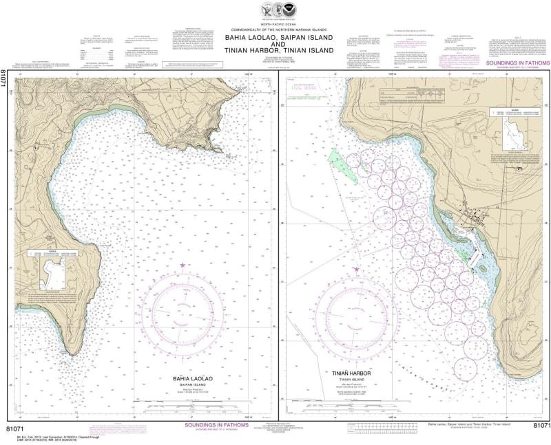 NOAA Chart 81071. Nautical Chart of the Commonwealth of the ...