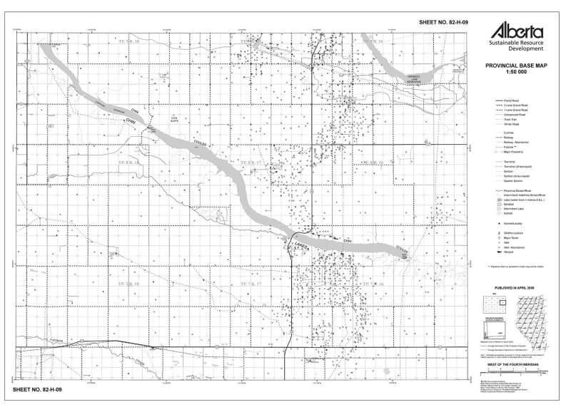 82H09R Alberta Resource Access Map