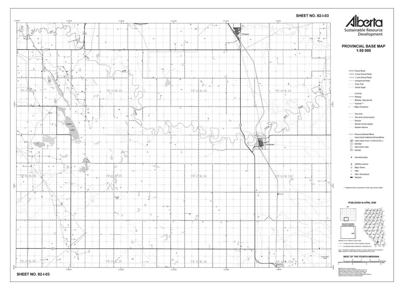 82I03R Alberta Resource Access Map