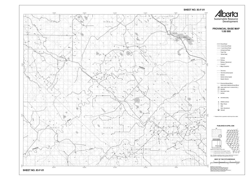 83F01R Alberta Resource Access Map