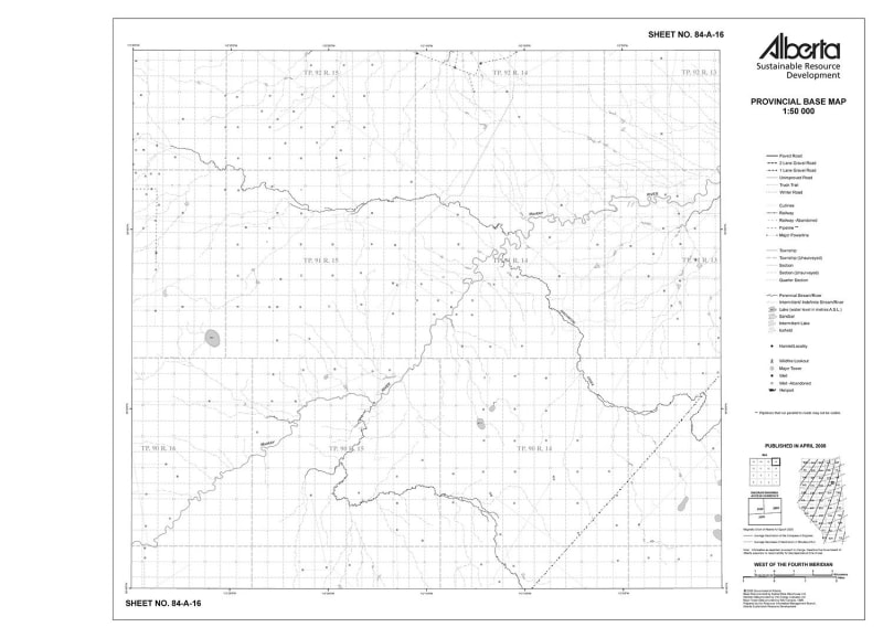 84A16R Alberta Resource Access Map