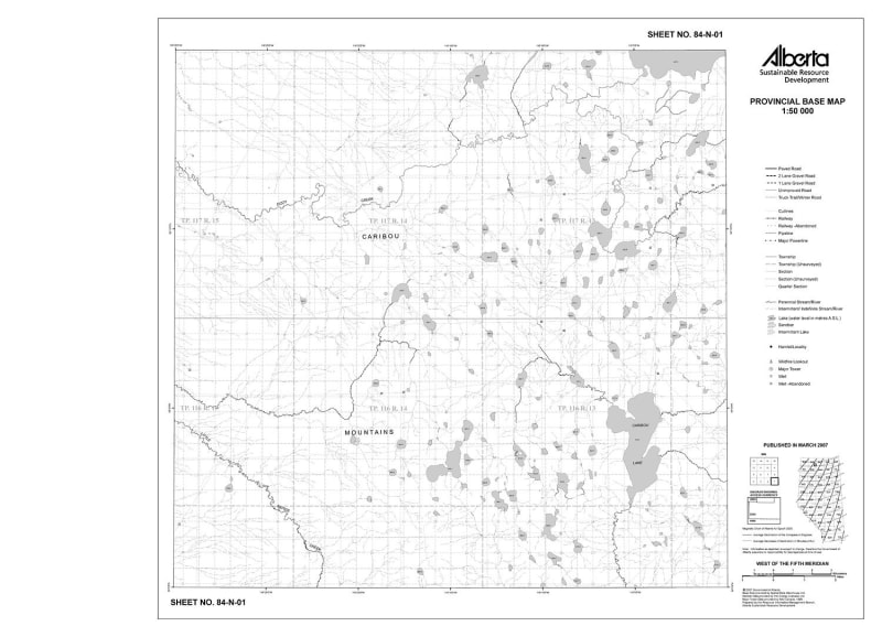 84N01R Alberta Resource Access Map